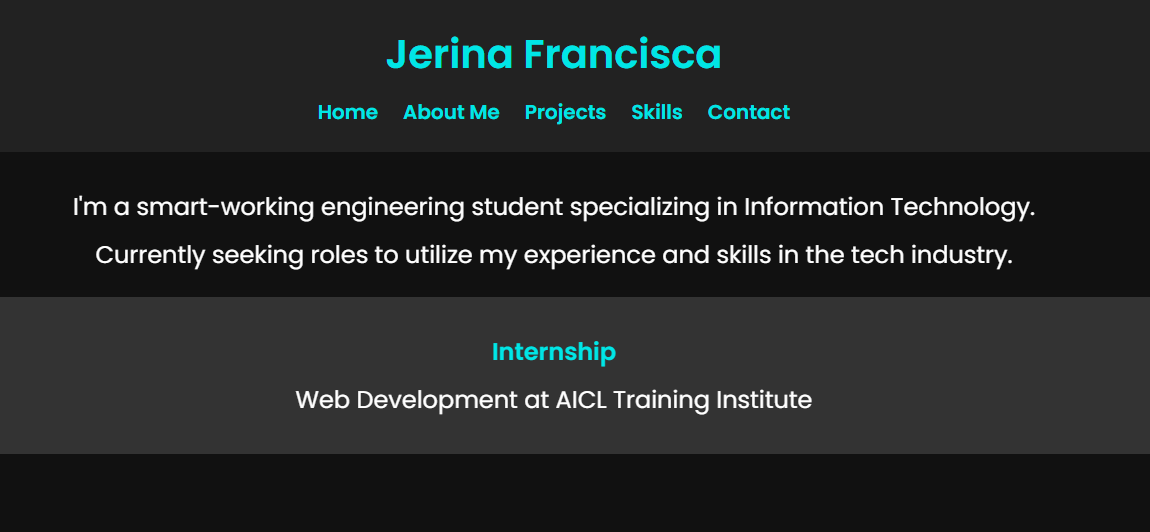 Jerina Francisca Portfolio